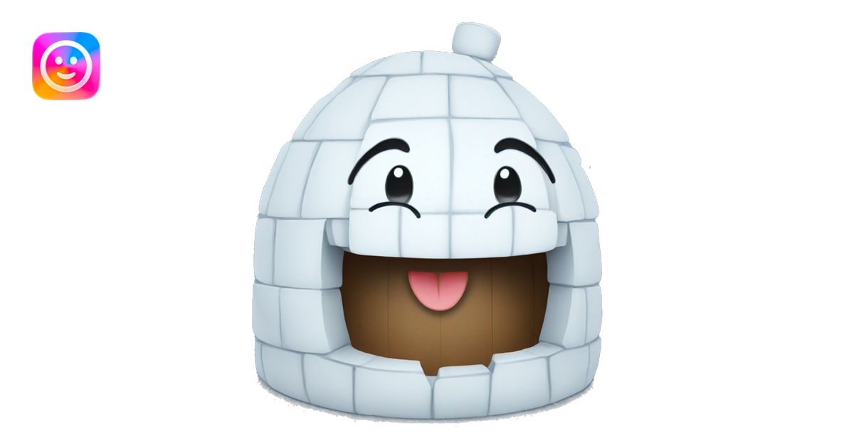 igloo laughing face emoji | AI Emoji Generator