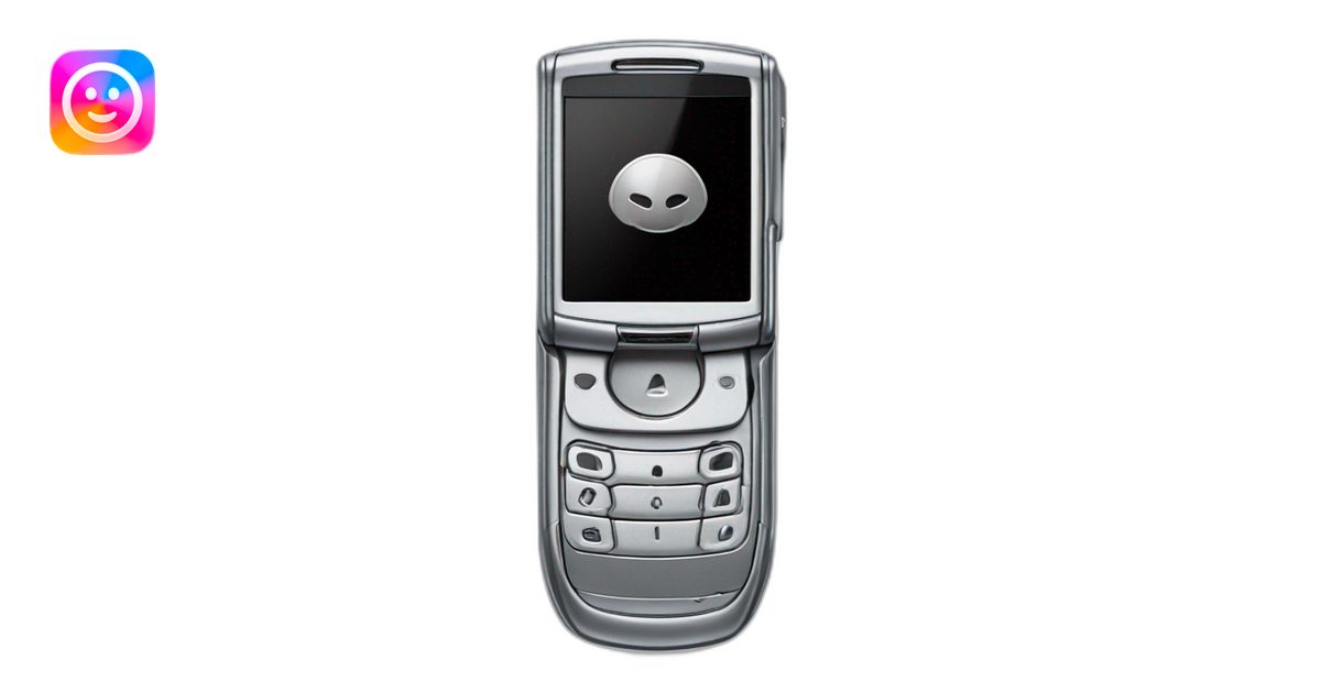 silver Motorola Razr V3 mobile device with the iconic clamshell design ...