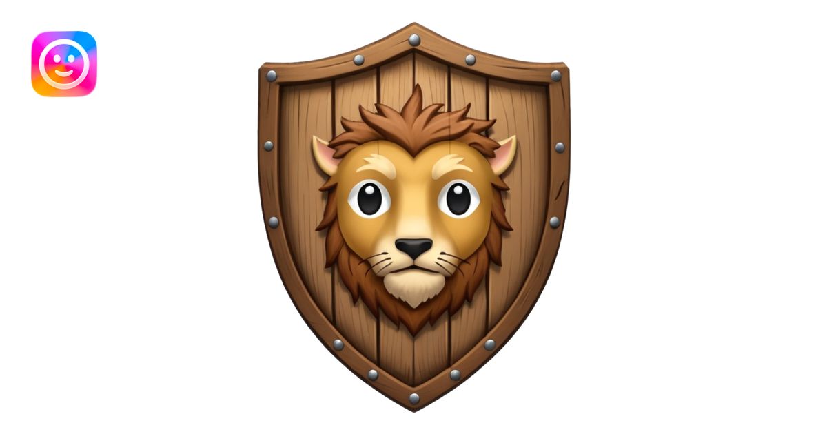 brown oaken shield emoji | AI Emoji Generator