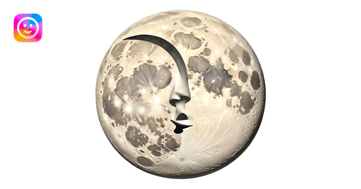 Moon Phases in a single picture emoji | AI Emoji Generator