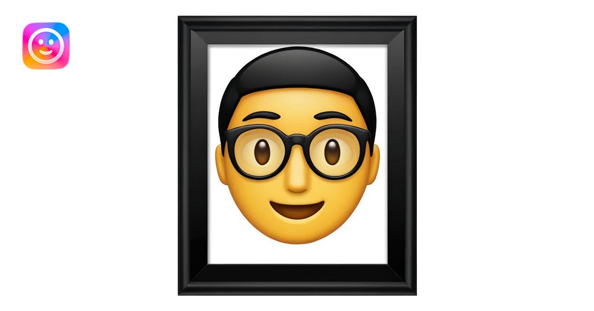cool art in frame emoji | AI Emoji Generator
