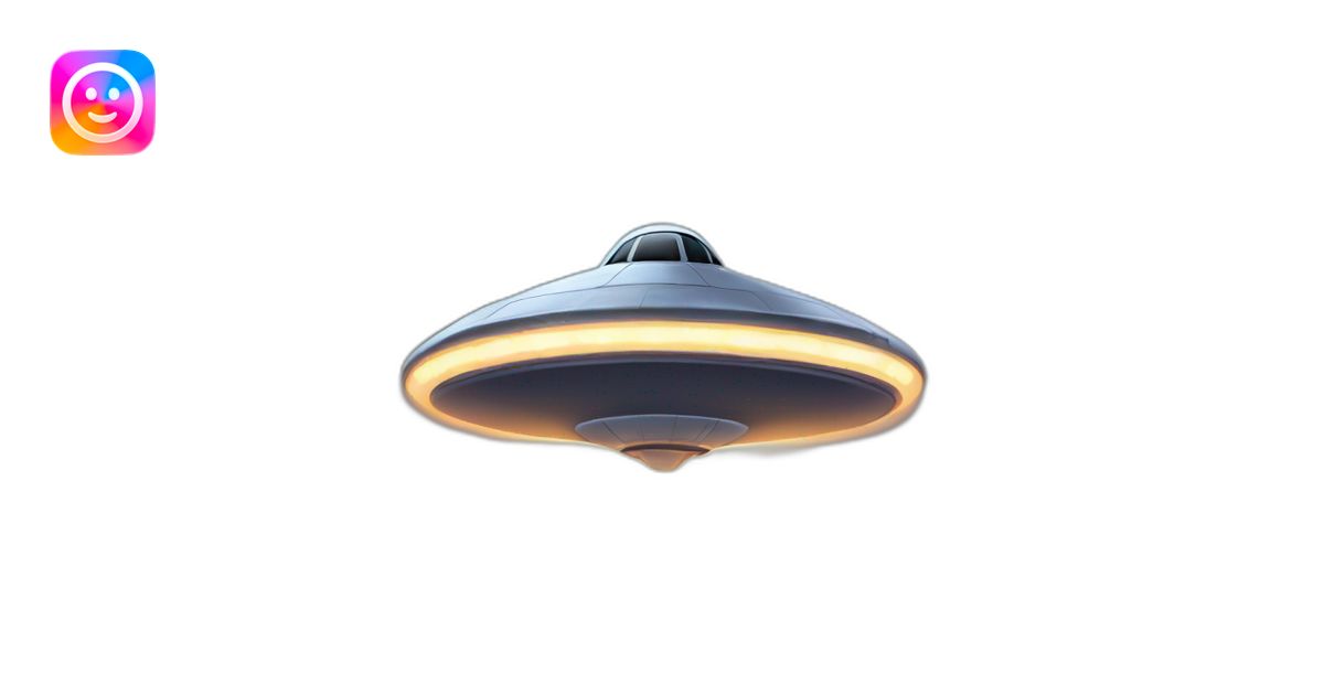 ufo taking off under angle emoji | AI Emoji Generator