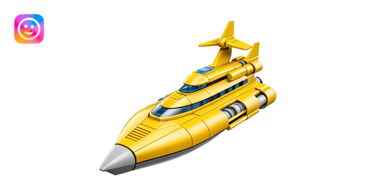 Lego Naboo Royal cruiser Starship emoji | AI Emoji Generator