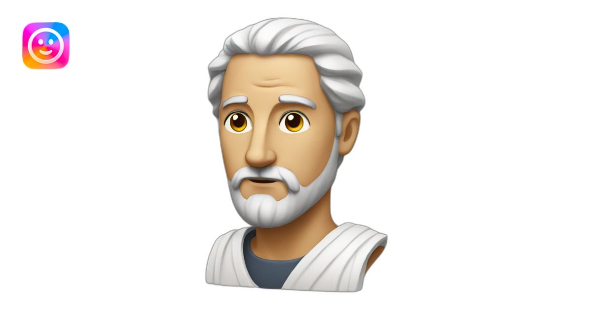Stoic Man emoji | AI Emoji Generator