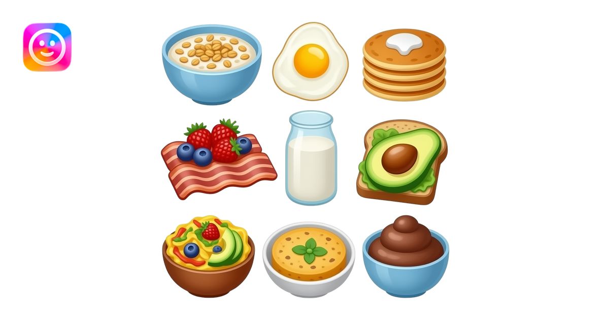 How many breakfast foods emoji | AI Emoji Generator