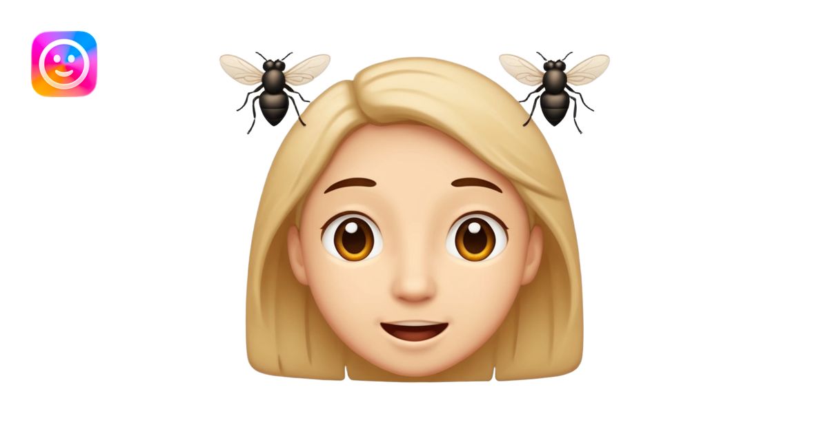 😊🥺 these emojis but with flies around it and its happy emoji | AI Emoji ...