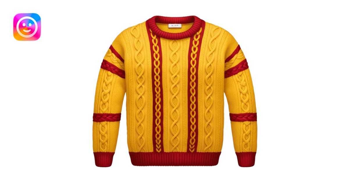 patterned knitted garment emoji | AI Emoji Generator