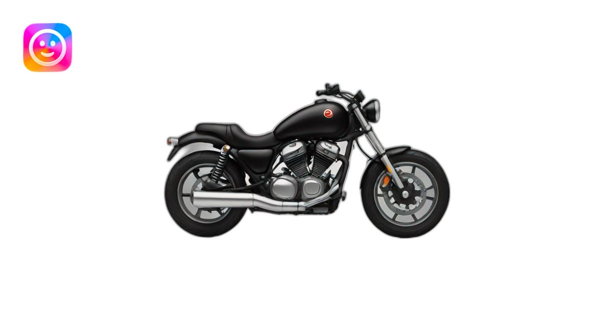 motorcycle-black emoji | AI Emoji Generator