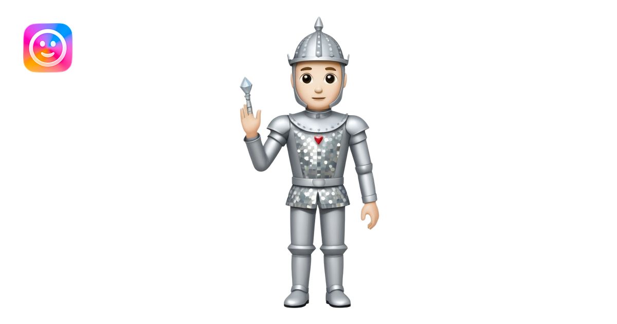 Tin Man from The Wizard of Oz with silver sequin outfit emoji | AI ...