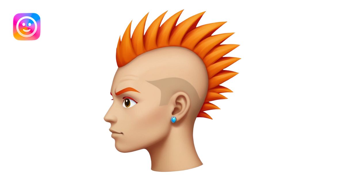 extreme mohawk person emoji | AI Emoji Generator