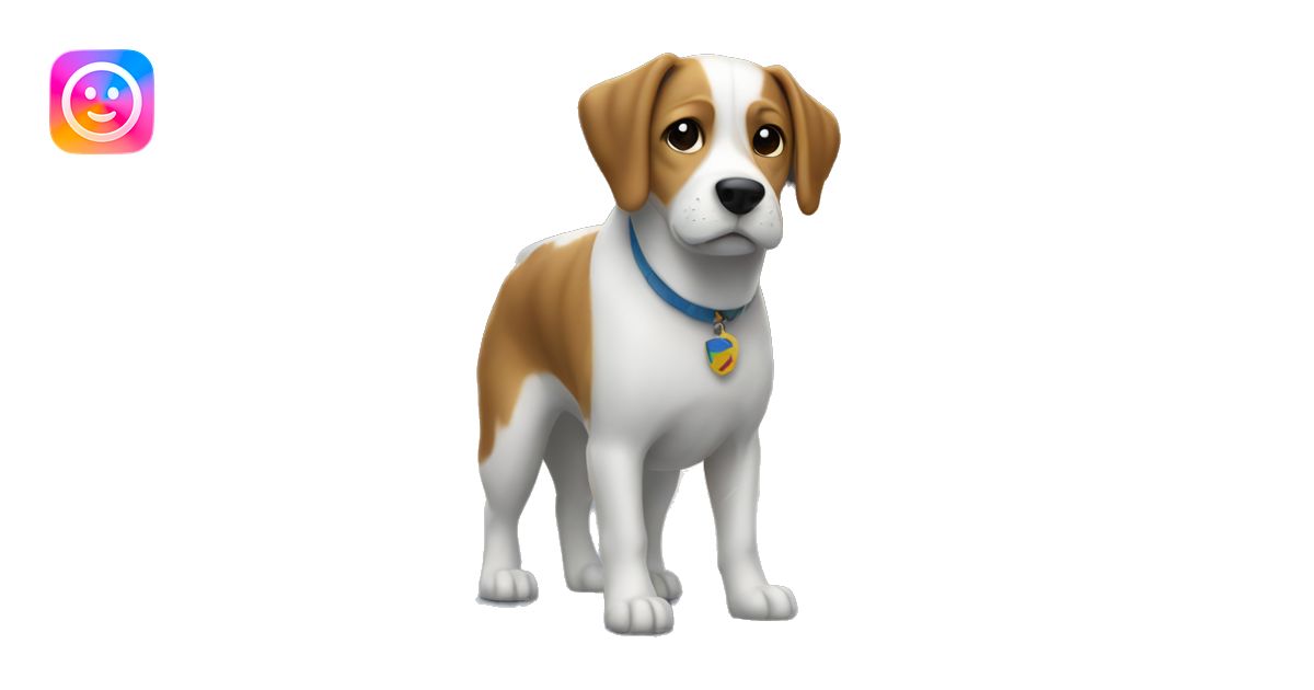 Dog in front of a house while snowing emoji | AI Emoji Generator