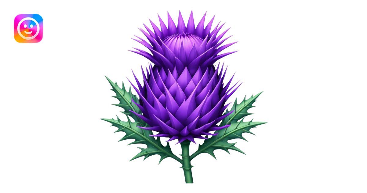 um emoji de cardo a flor emoji | AI Emoji Generator