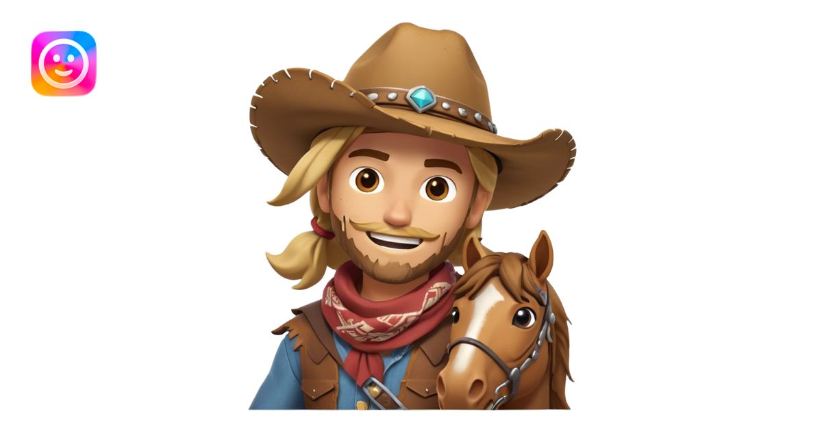 clash-of-clans-aesthetic_-cinematic-playful-cowboy-portrait-emoji, head ...