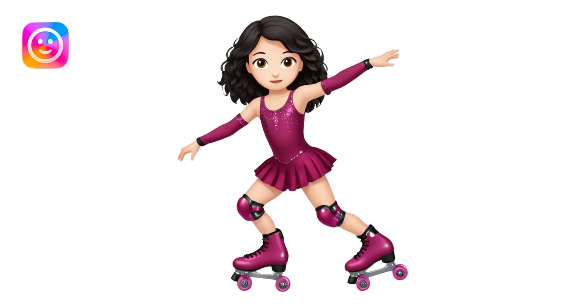 Una patinadora de 12 años y es morena de pelo y lleva un mallott ...