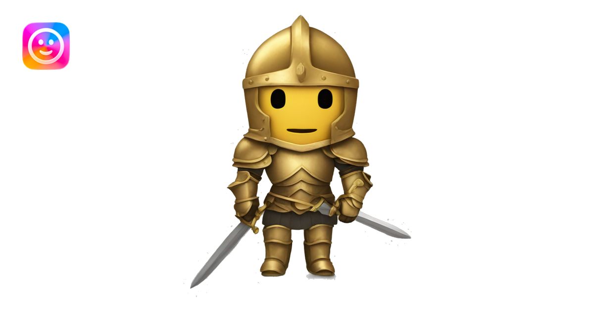 Golden Knight emoji | AI Emoji Generator