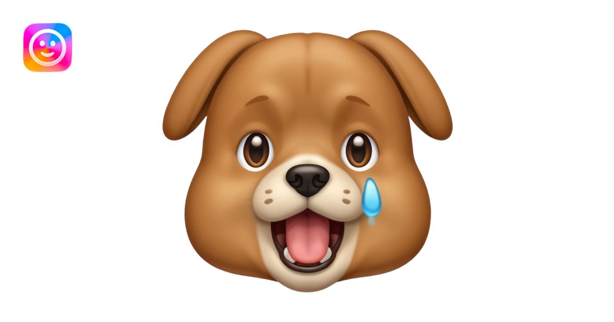 animal crying with shout, full dogy emoji | AI Emoji Generator