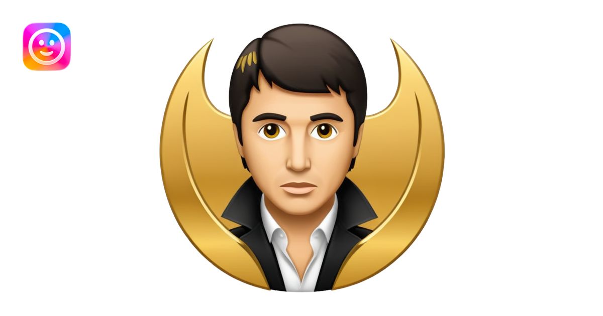Tony Montana logo emoji | AI Emoji Generator