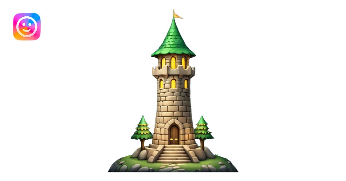Elf Tower night emoji | AI Emoji Generator
