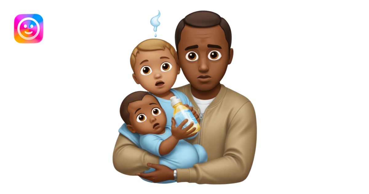 Sean “Diddy” Combs with baby oil and a very small infant and he’s ...