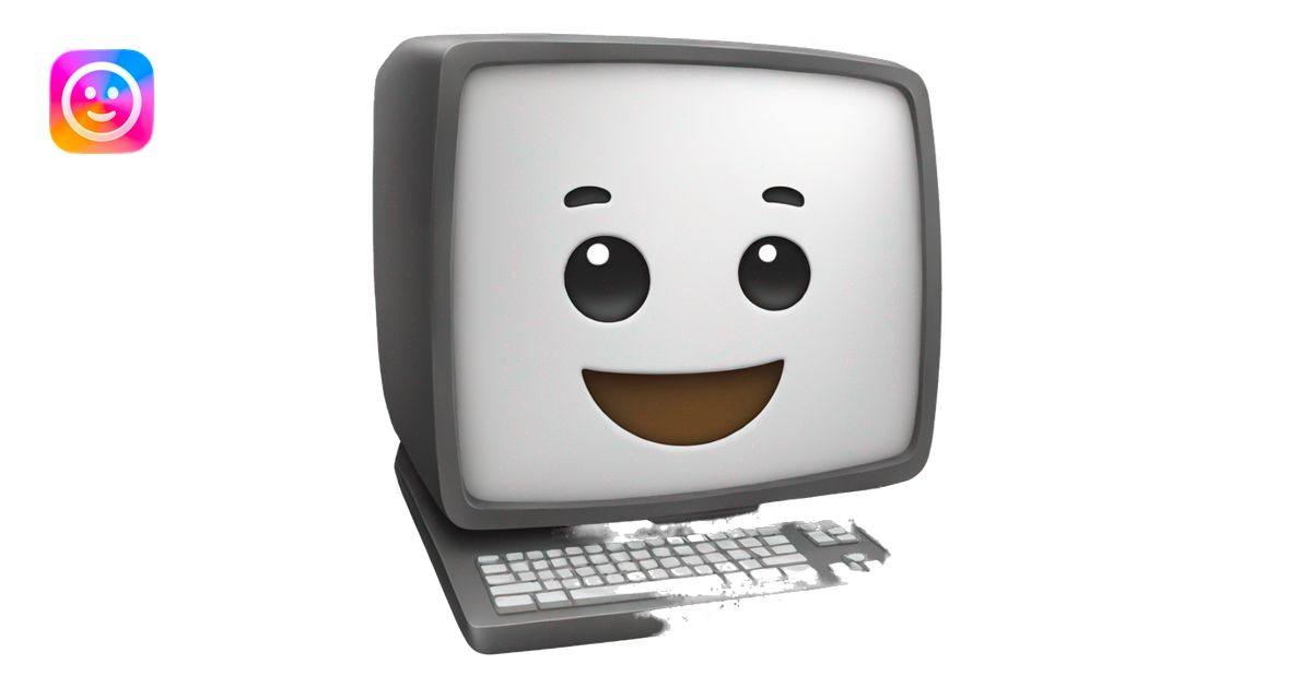 Happy computer emoji | AI Emoji Generator