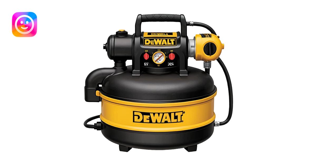 DEWALT DWFP55126 Heavy-Duty Pancake Compressor, Gas, 5 Gal. emoji style ...