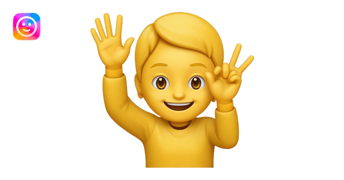 Normal emoji smiling and flipping off with both hands emoji | AI Emoji ...