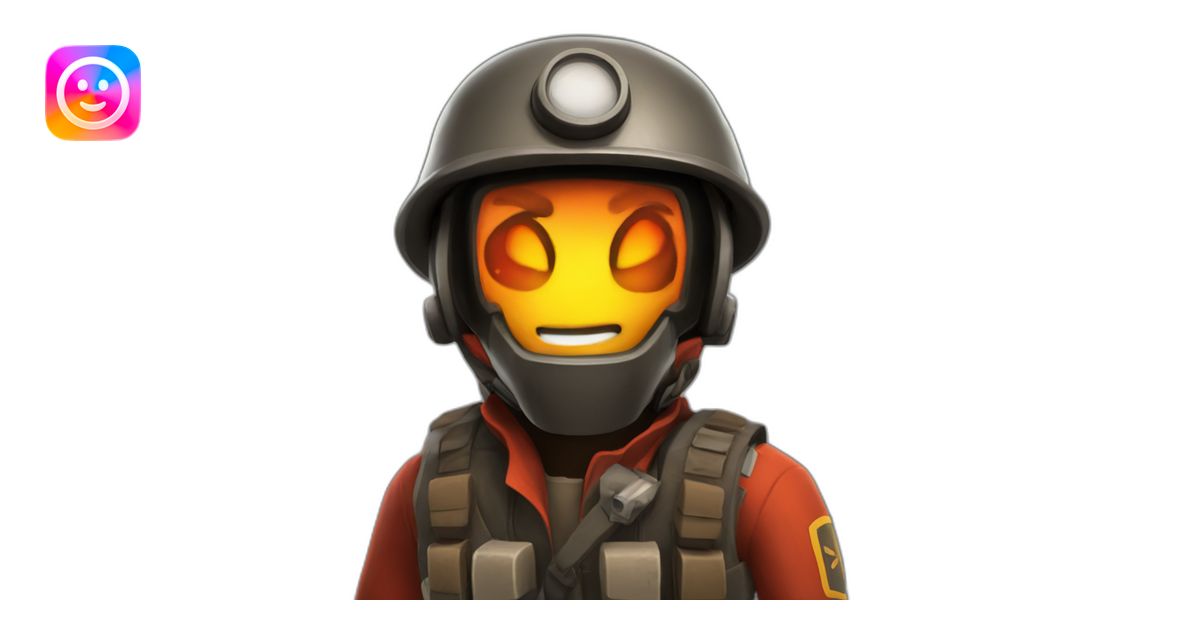 tf2 soldier pyro hybrid emoji | AI Emoji Generator
