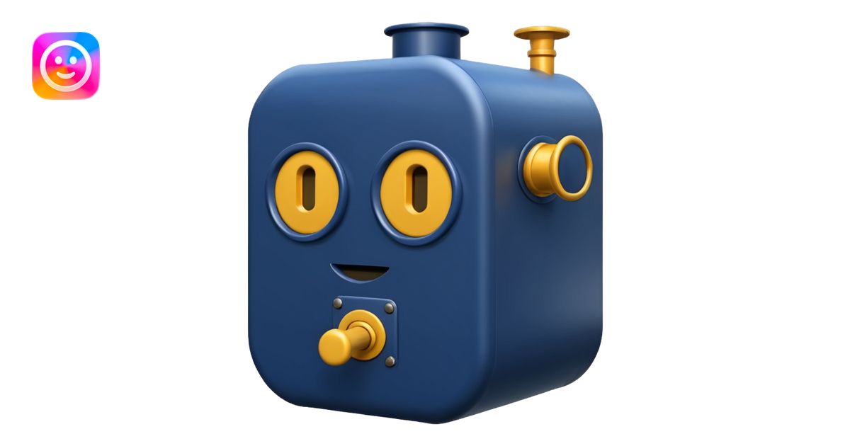 navy blue boiler emoji modern emoji | AI Emoji Generator