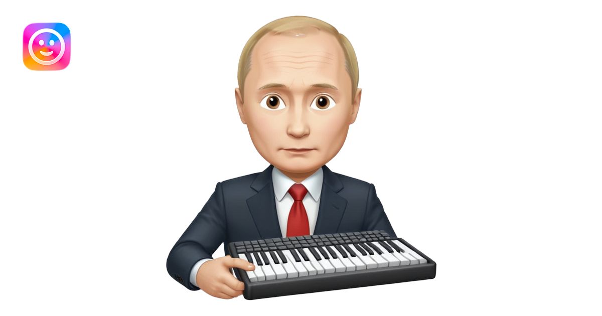 Putin with keyboard emoji | AI Emoji Generator