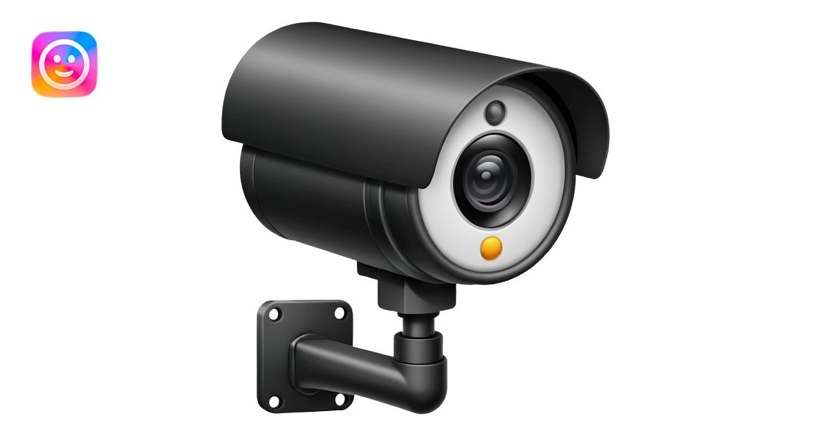 Cctv camera facing 10 o clock position emoji | AI Emoji Generator