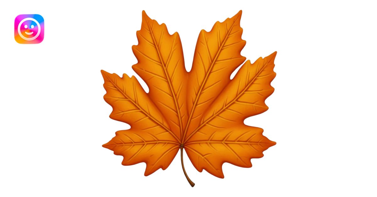 orange leave emoji | AI Emoji Generator