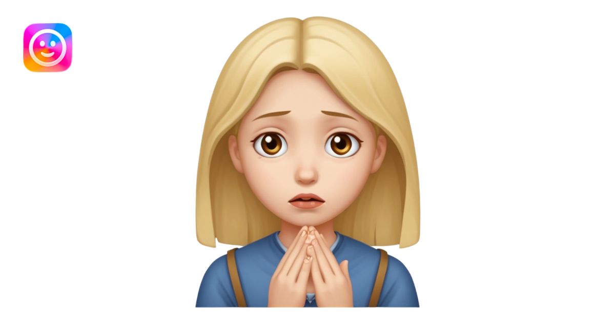Girl begging emoji | AI Emoji Generator