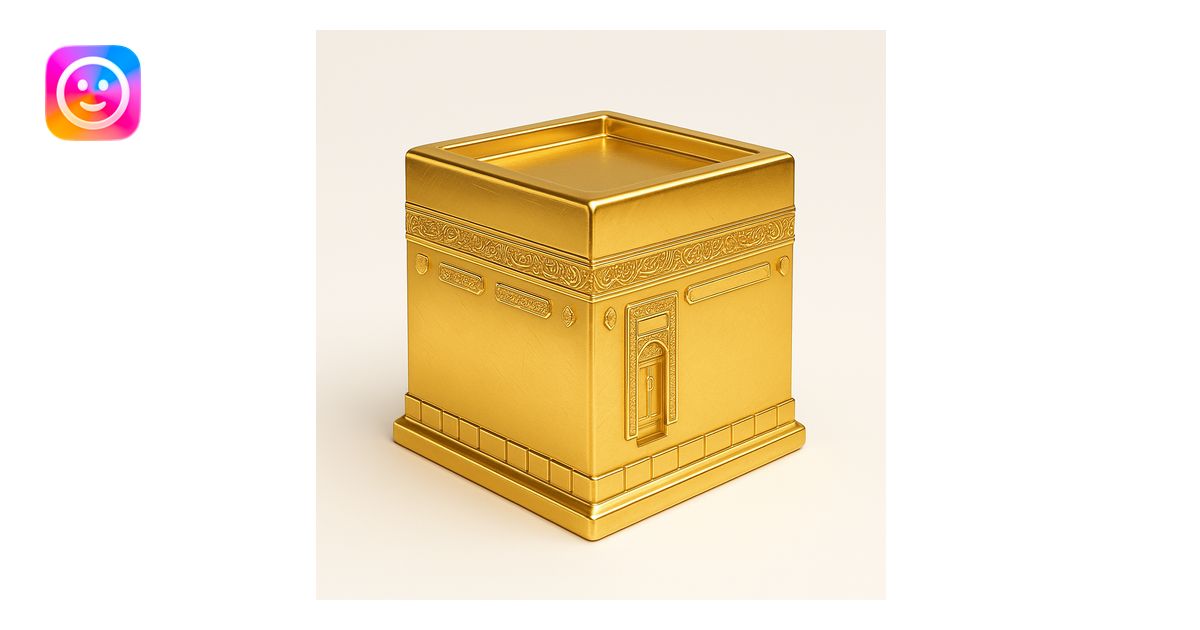 Al Kaaba 3D illustration | AI Emoji Generator