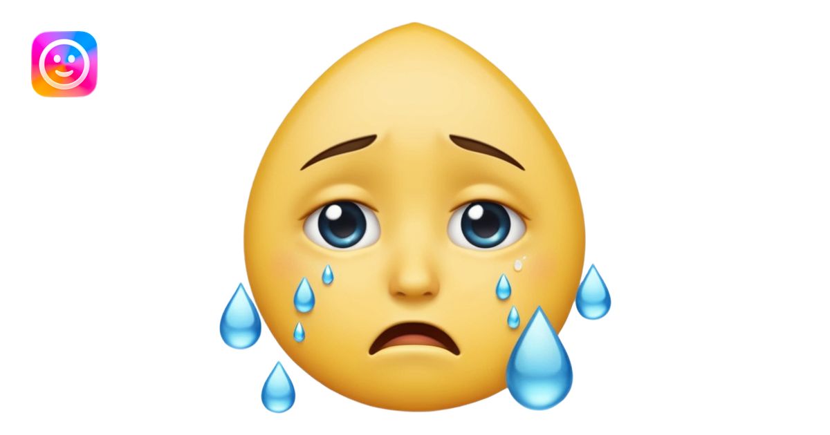 crying face emoji, expressive and clear emoji | AI Emoji Generator