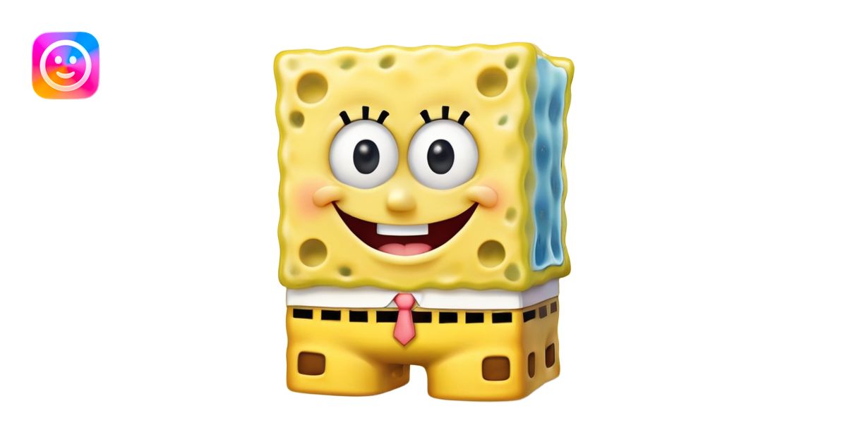 SpongeBob without hands and without pants. emoji | AI Emoji Generator