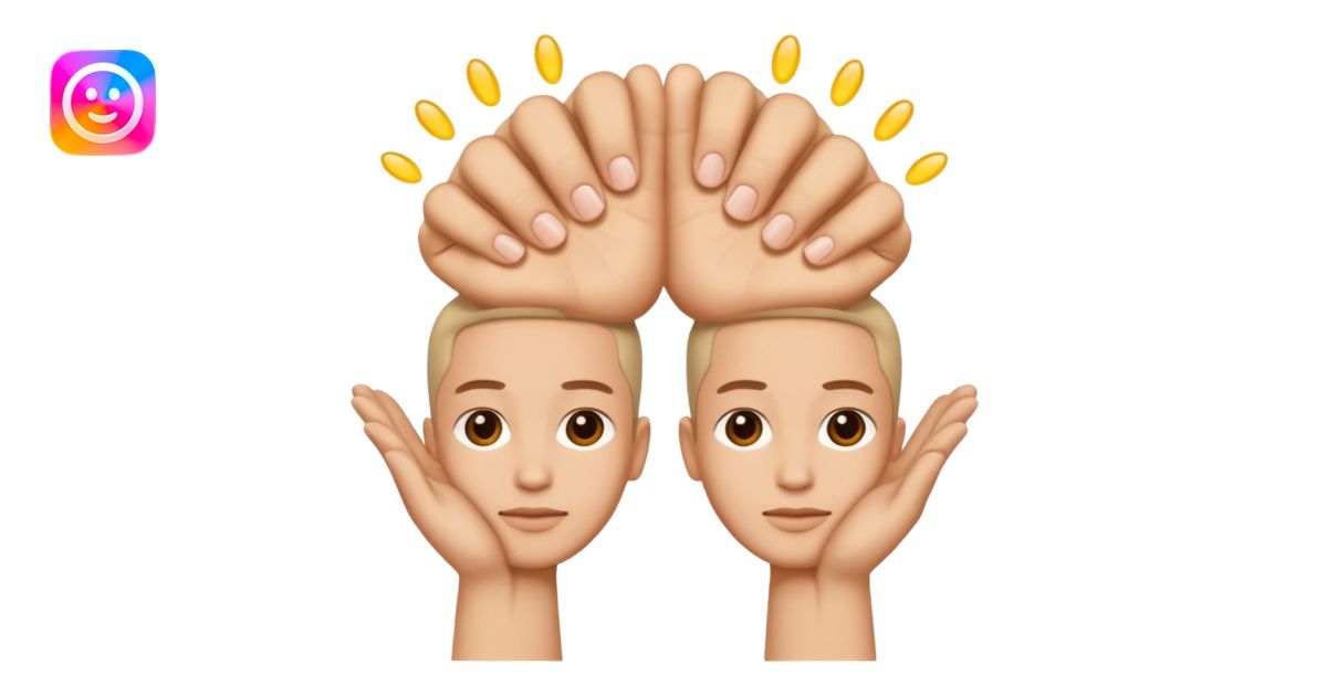women hands on top of the head emoji | AI Emoji Generator