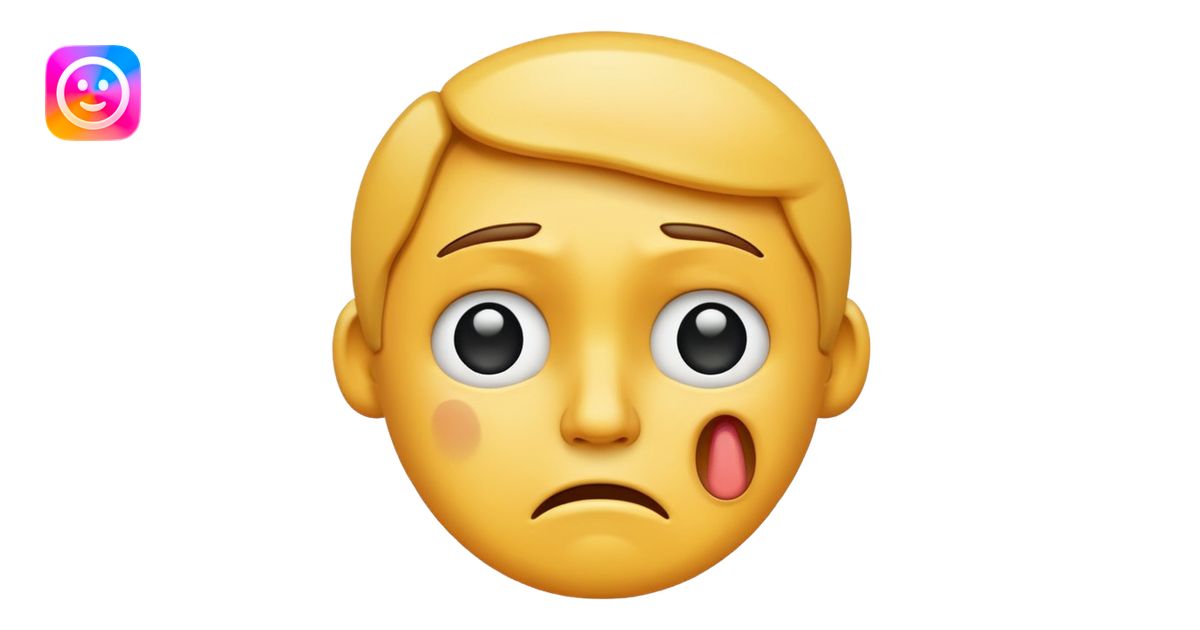 Crying face with a thumbs down emoji | AI Emoji Generator