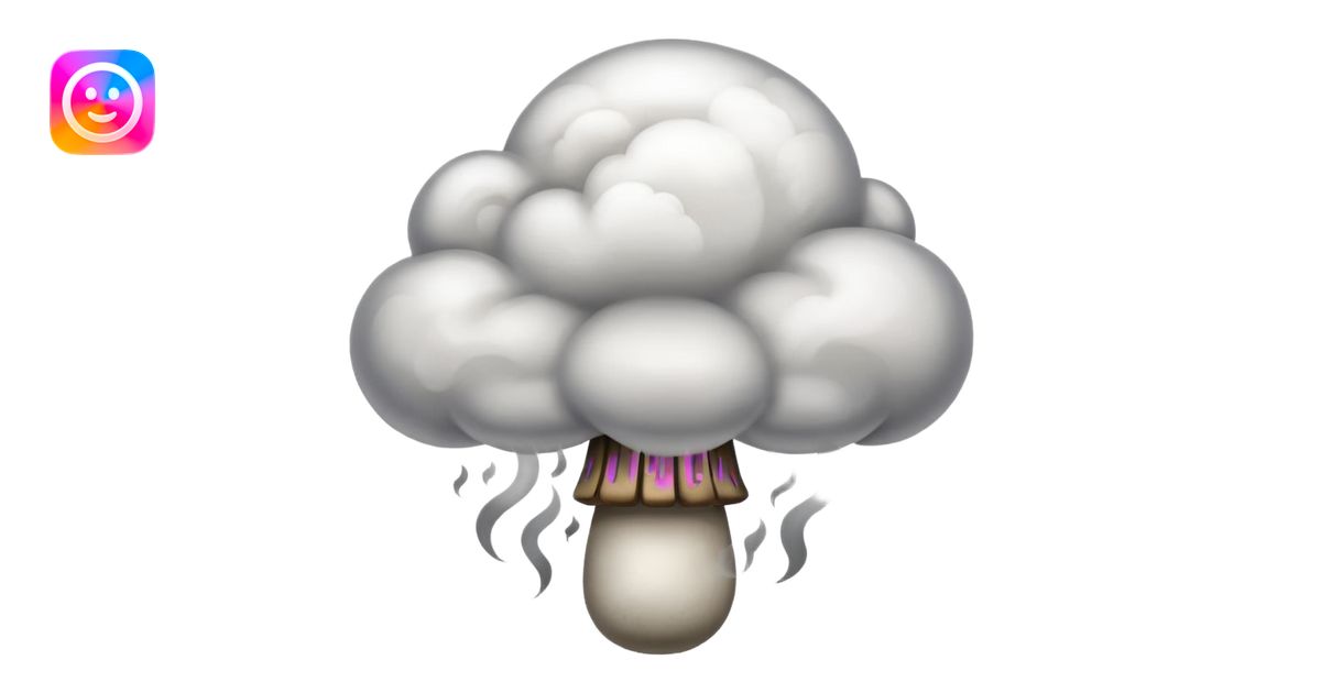 nuclear cloud emoji | AI Emoji Generator