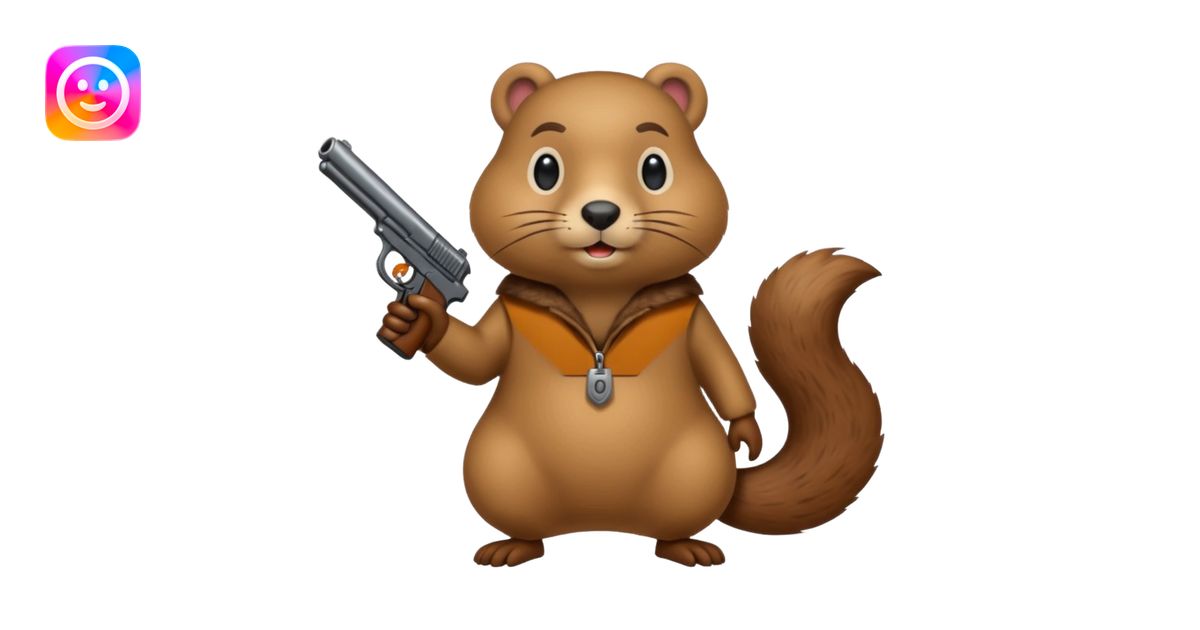 gopher with gun emoji | AI Emoji Generator