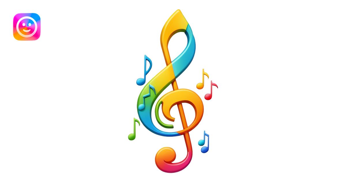 Question mark with musical notes for 'What Do You Mean' song emoji | AI ...