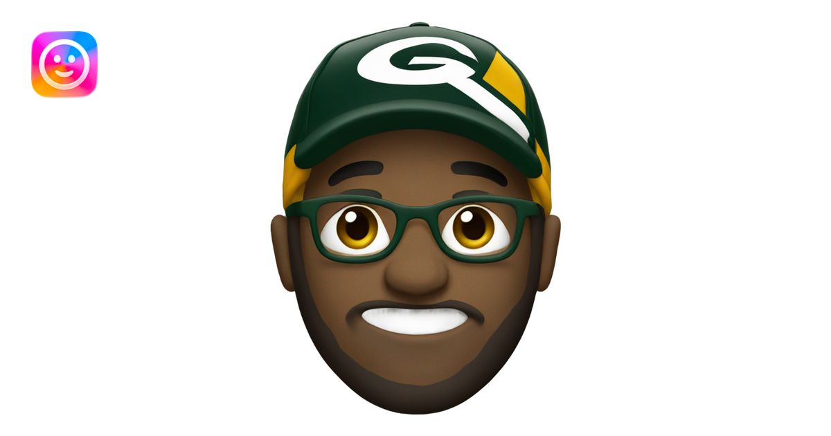 Green Bay packers fan emoji | AI Emoji Generator