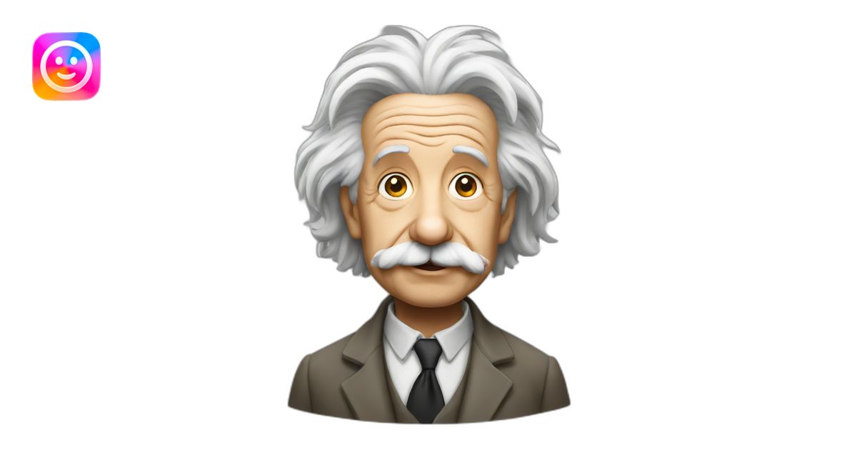 Einstein emoji | AI Emoji Generator
