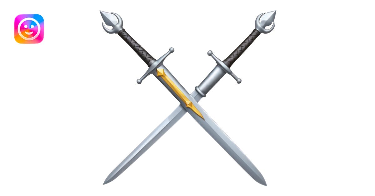 simple sword pointing up-left, emoji style, for game cursor emoji | AI ...