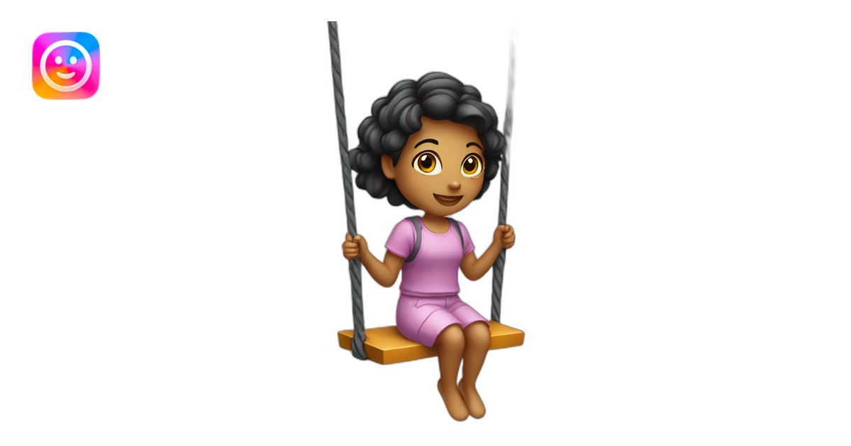 girl on swing emoji | AI Emoji Generator