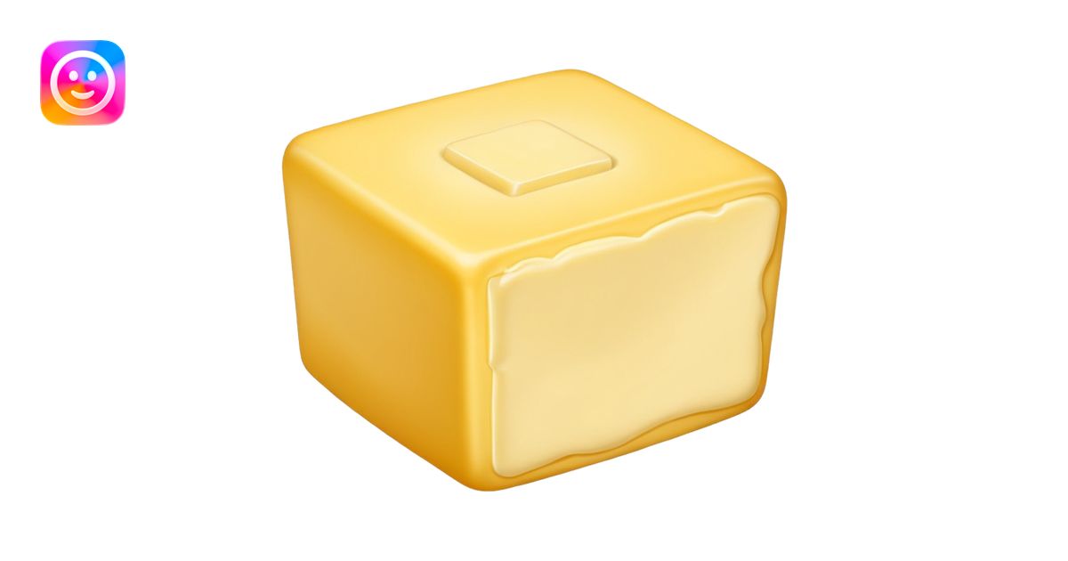 create a butter squared no other details emoji | AI Emoji Generator