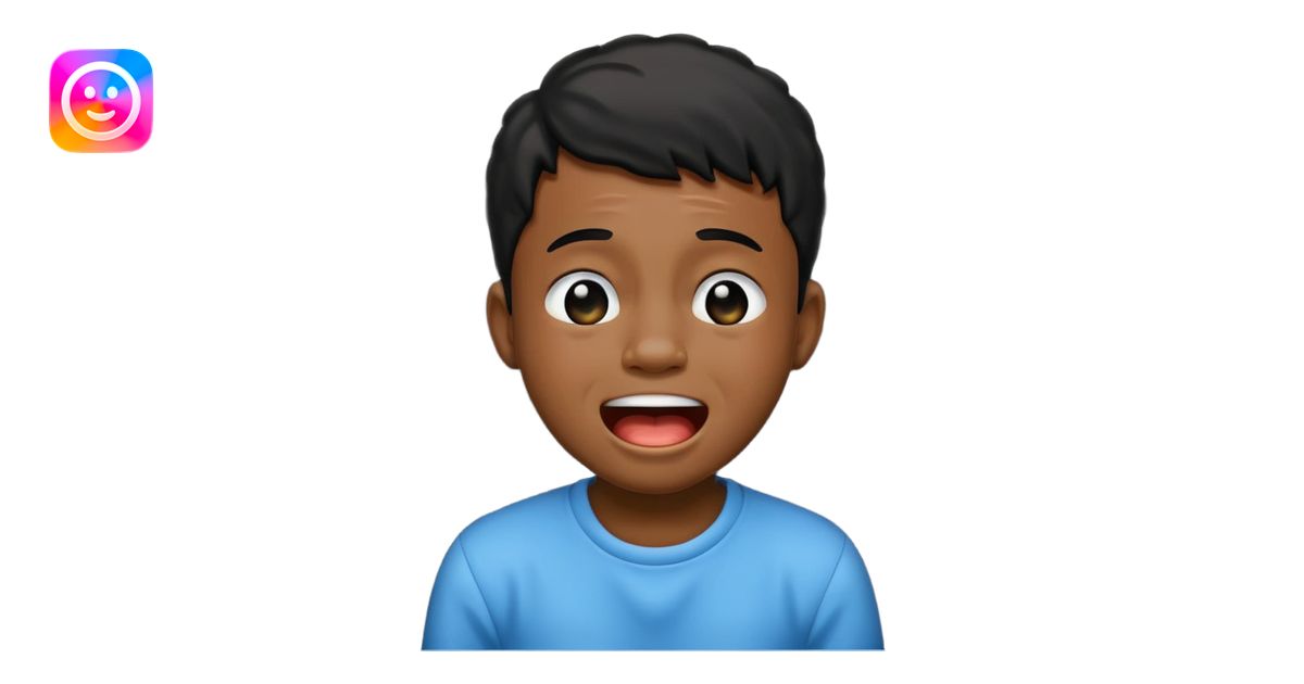 Black boy crying laughing emoji | AI Emoji Generator