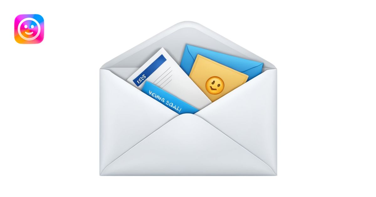 Salary enclosed in an envelope emoji | AI Emoji Generator