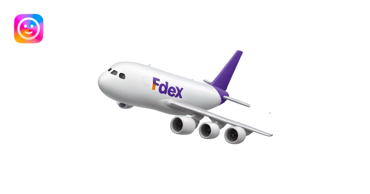 Fedex airplane emoji | AI Emoji Generator