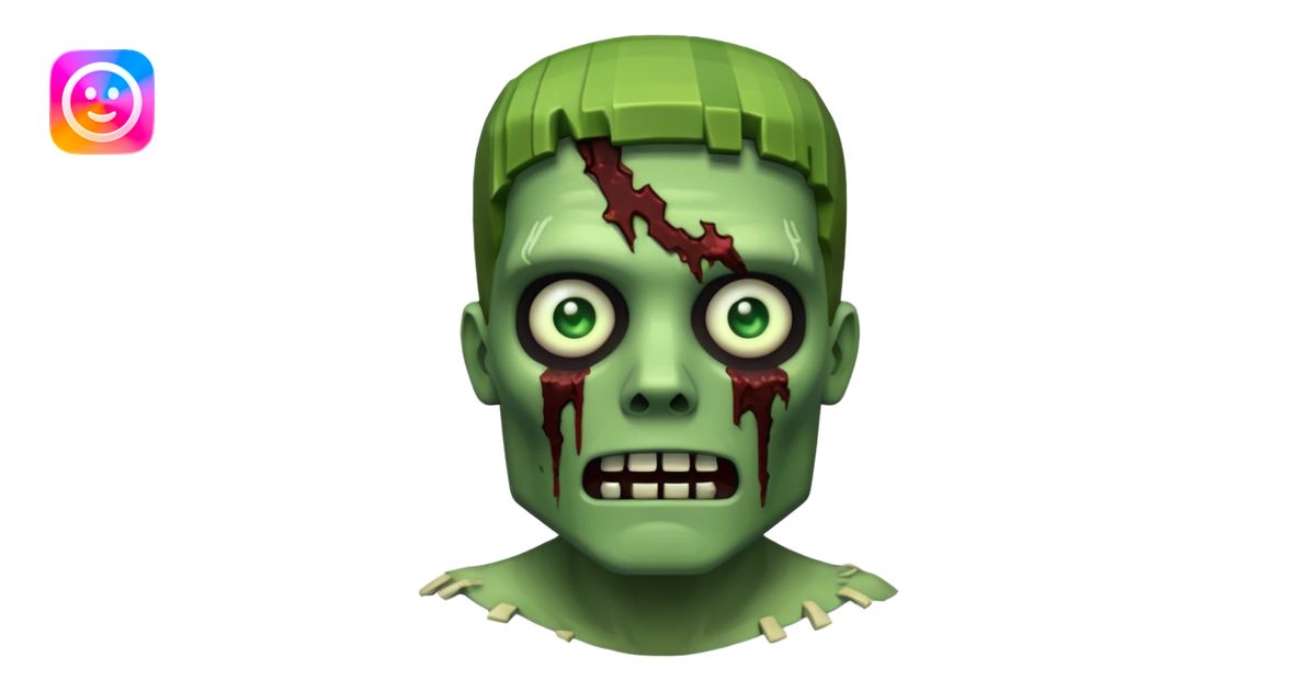 Zombie minecraft emoji | AI Emoji Generator