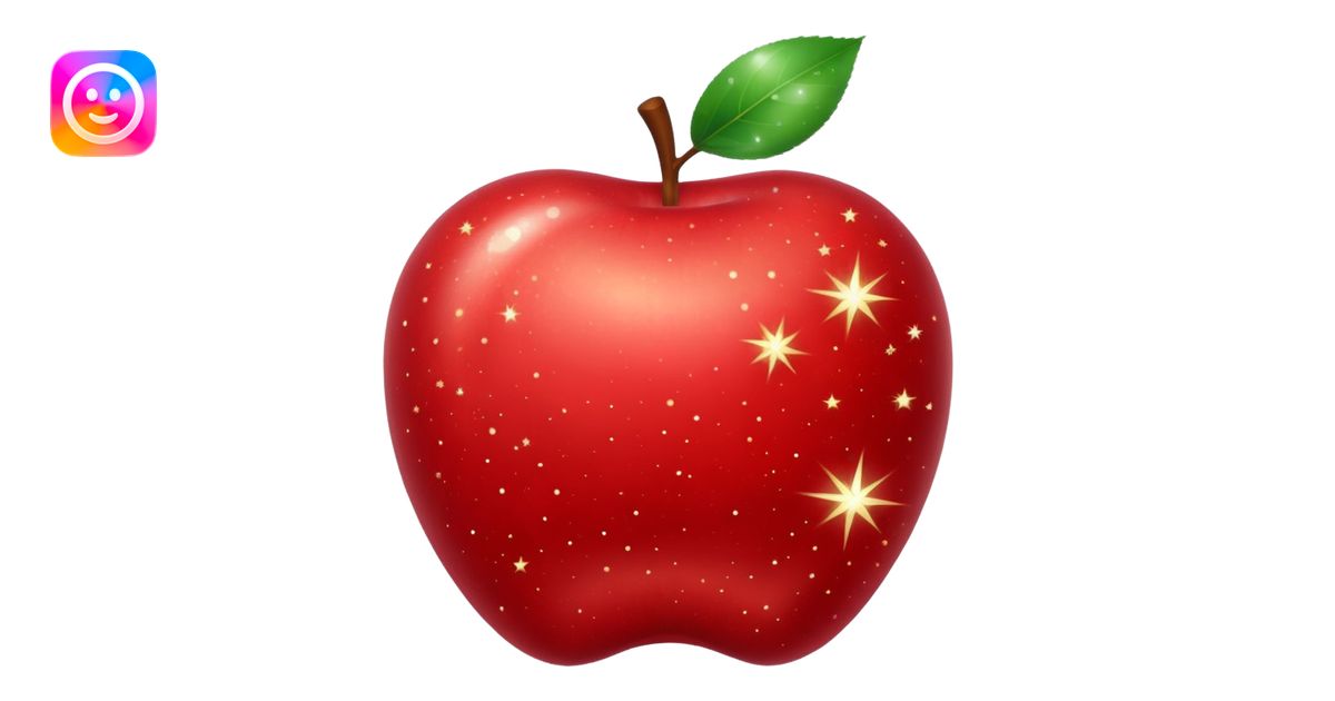 apple-emoji like stardust sparkles emoji | AI Emoji Generator